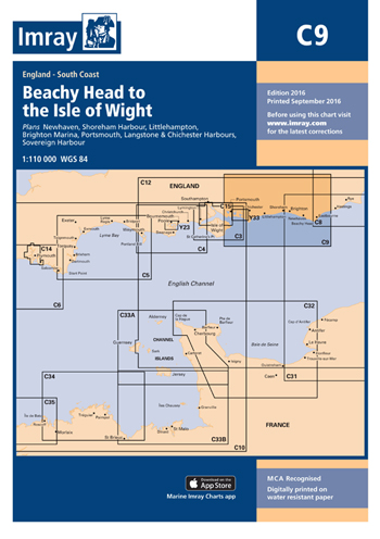 Imray Chart C9 Beachy Head to Isle of Wight | South Bank Marine