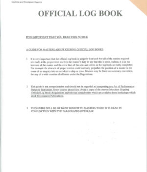 GMDSS Radio Log Book - South Bank Marine