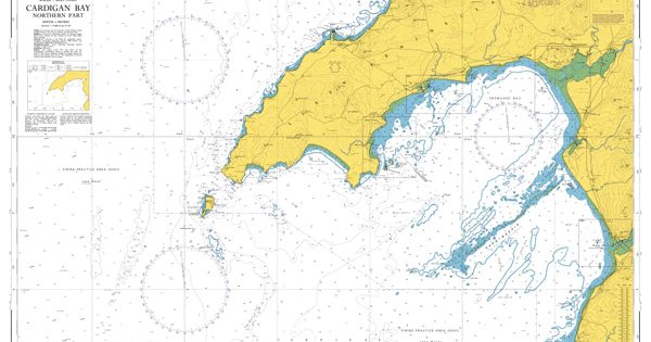 Admiralty Chart 1971 Cardigan Bay Northern Part