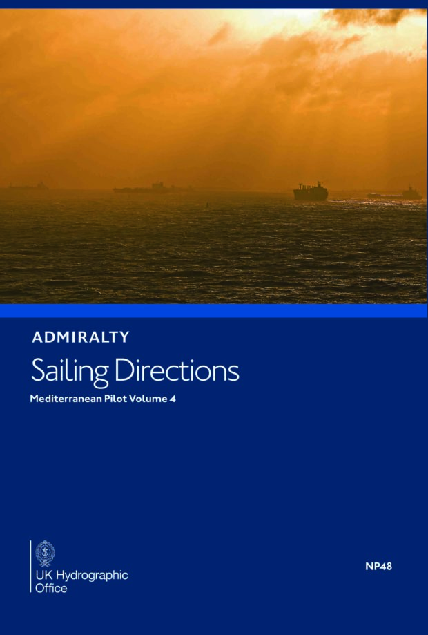 Admiralty NP48 Sailing Directions Mediterranean Pilot Vol 4