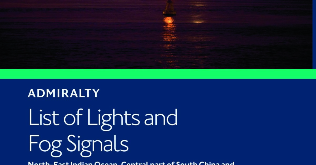 Admiralty List of Lights and Fog Signals Volume F