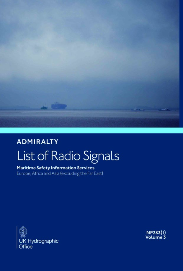 Admiralty Publication NP283(1) List of Radio Signals Vol. 3 Part 1
