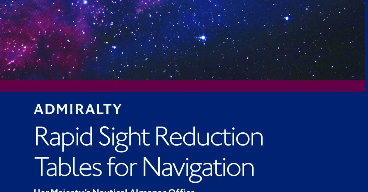 Admiralty NP303 Rapid Sight Reduction Tables for Navigation Vol 1