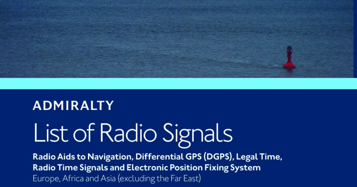 Admiralty Publication NP282(1) List of Radio Signals Vol. 2 Part 1