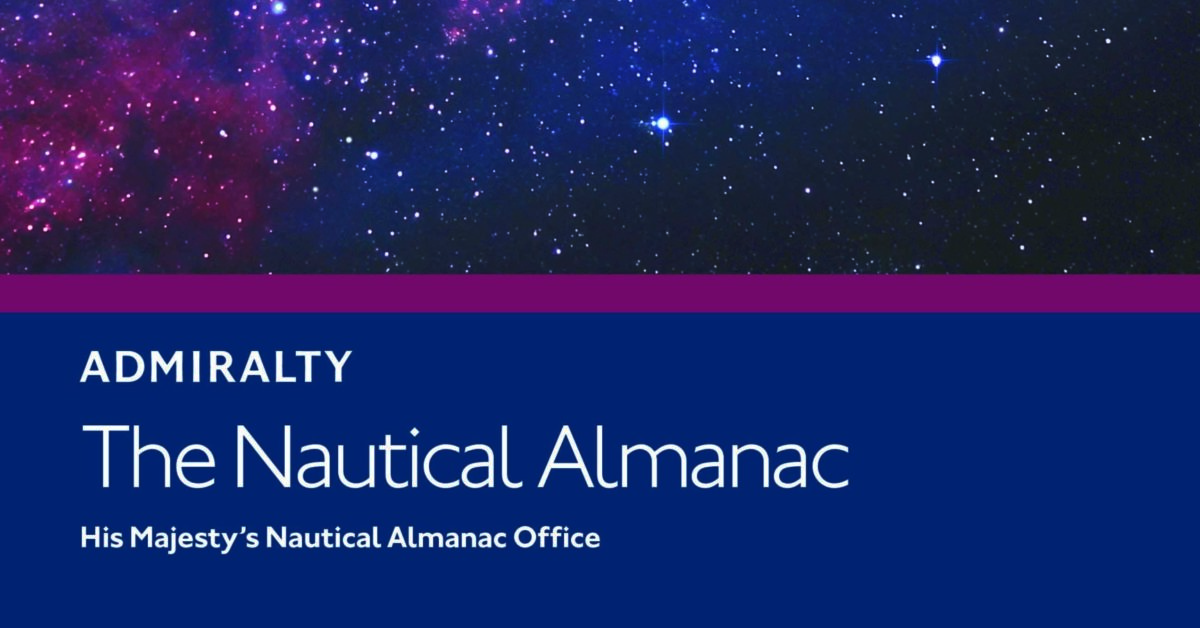 Admiralty Publication NP314-25 The Nautical Almanac